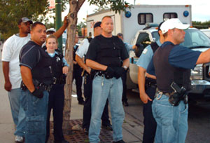 SWAT teams and helicopter patrols in Chicago