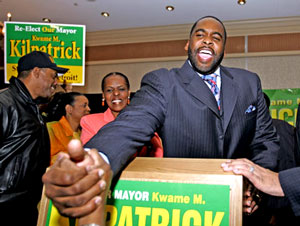 Mayor Kwame Kilpatrick reelected in decisive victory