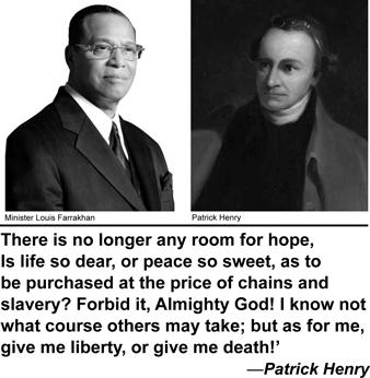 ‘Give me liberty or give me death’