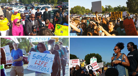 A day of remembrance and response for #SandraBland at the scene of the ...