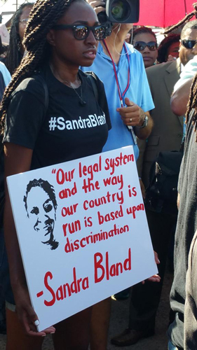 A day of remembrance and response for #SandraBland at the scene of the ...