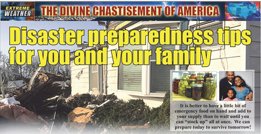 Disaster preparedness tips for you and your family