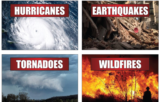 A year of severe weather caused damage, destruction
